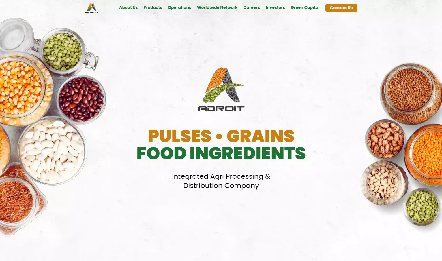Adroit Overseas | Pulses, Grains & Food Ingredients